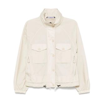 Moncler Leichte Jacke - - Jackets - Damen - Beige - 2XS
