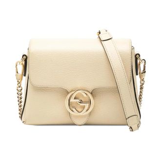 Gucci Sac bandouli&egrave;re en cuir Pre-owned - Femme - Pre-owned - Blanc - Taille: ONE Size