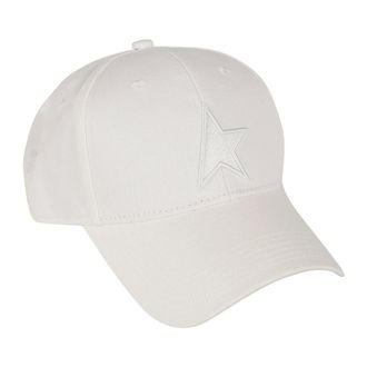 Golden Goose unisex, Accessoires, Blanc, Taille: S/M Chapeaux en Coton Blanc avec &Eacute;toile