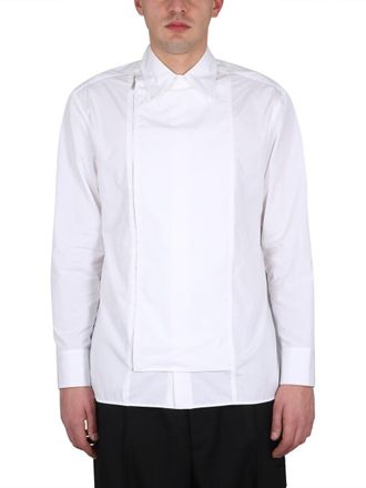 Jil Sander Zippered Cotton Shirt - Ivory