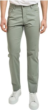 Bugatti Homme, Pantalons, Vert, Taille: 3XL Pantalon Slim Fit en Coton