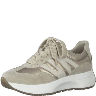 Marco Tozzi Damen Sneaker, flacher Absatz, Wechselfu&szlig;bett, weiches FEEL ME Fu&szlig;bett, ideal f&uuml;r Business und Freizeit