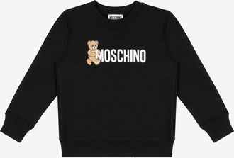 Moschino Bedrucktes Sweatshirt aus Baumwolle - Schwarz