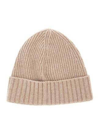 Stone Island Boys Tech Fabric Beanie, Beige Hat