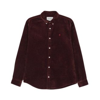 Carhartt Work in Progress Madison Cord Shirt - Homme - Chemises - Rouge - Taille: M