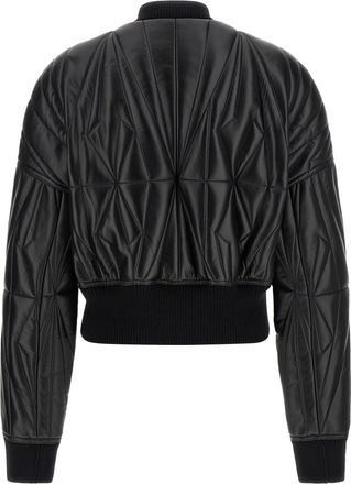 Rick Owens Quilted Leather Bomber Jacket