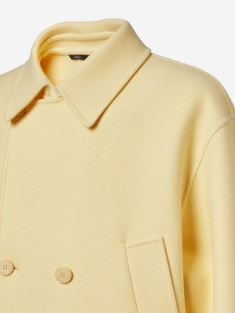 Fendi Mens Wool Coat Cream