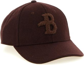 Ballantyne Monogram Boucl&eacute; Patch Baseball Cap - Burgundy