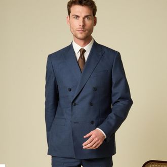 Bexley Cravate Soie Natt&eacute; Unie - Cravate homme marron