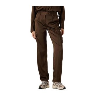 Another Label Florentina Hose - - Trousers - Damen - Braun - M