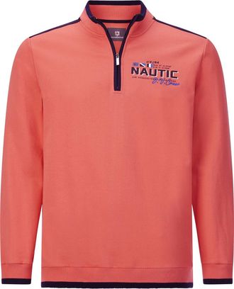 Jan Vanderstorm Herren Sweatshirt Rosskjell Mit Reißverschluss | Reine Baumwolle | Große Größen L-7xl orange, XL - 56/58