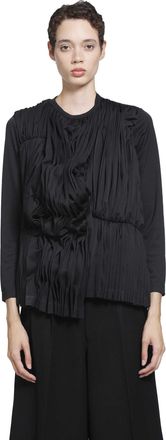 Comme Des Gar&ccedil;ons Pleated Nylon Top