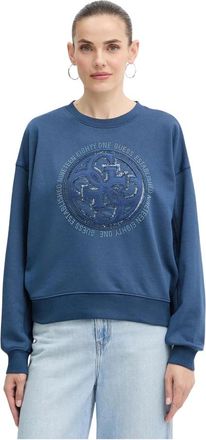 Guess Damen, Sweatshirts & Hoodies, Blau, LGr&ouml;&szlig;e