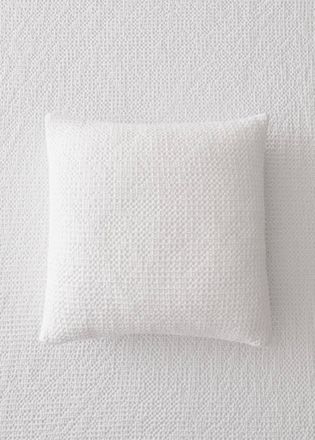 Mango Housse de coussin lit enfant en coton garment dyed gaufr&eacute; 40x40 cm blanc - Home - 40x40cm - MANGO HOME