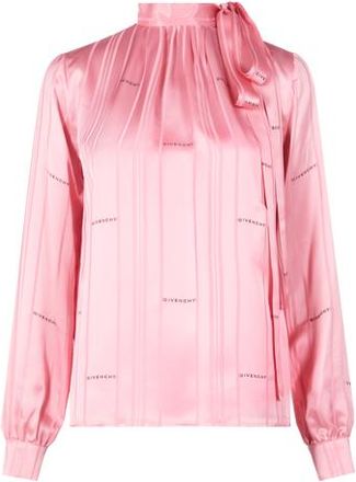 Givenchy Blouse &agrave; lavalli&egrave;re satin&eacute;e