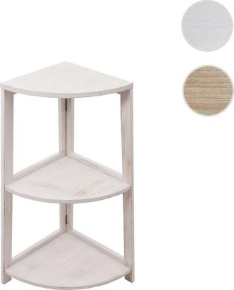 Mendler Étagère dangle HWC-K44 - Étagère sur pied Étagère de salon - 3 étagères - 80x37x37cm MDF en paulownia certifié MVG - brun natur