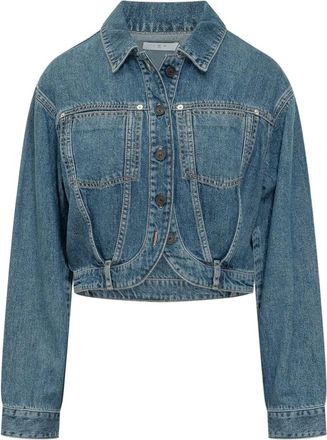 Iro Iro, Femme, Vestes, Bleu, Taille: 40 FR Veste en jean courte