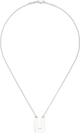 Tom Wood collier &agrave; pendentif carr&eacute; - Argent