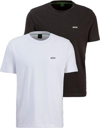 HUGO BOSS T-Shirt (Packung, 2) mit Logodruck