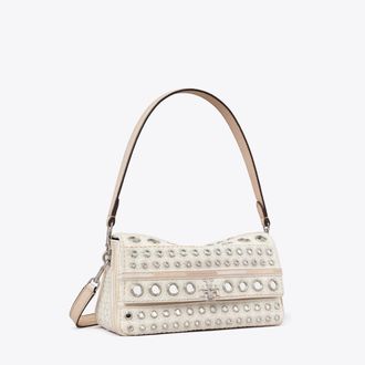 Tory Burch Kleine verzierte Charlie Schultertasche