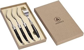 Laguiole Laguiole - FORKS TWISTED PAKKAWOOD MIRROR 4 PCS