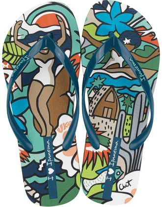 Ipanema Damen Graffiti Iv Fem Flipflop, Grünblau, 38 EU