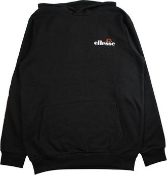 Ellesse Hoodie Ellesse Dino Herren Hoodie Schwarz mit &Auml;rmelstreifen & Print Ellesse Herren Sweatshirt mit Kapuze