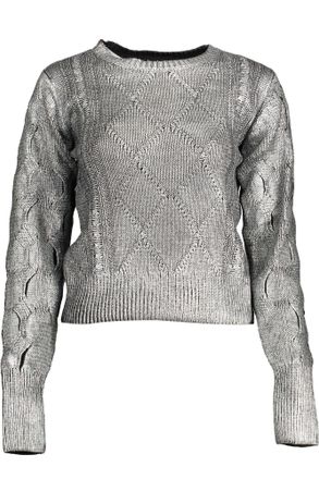 Desigual Damen Silver Jers_johanna 2032 Silver Pullover Sweater, Schwarz, S EU