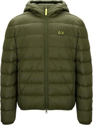 Sun 68 Homme, Vestes, Vert, Taille: S Hood Down Jacket