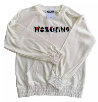 Moschino Strickpullover Couture Milano Pullover mit 3D-Stickerei Exklusivsten und hochwertigsten Kollektion von Moschino