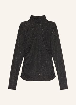 Gestuz Blusentop Glimmagz Mit Glitzergarn schwarz