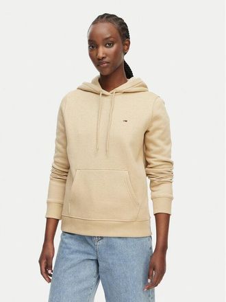 Tommy Jeans Sweatshirt Flag DW0DW19958 Hellbeige Regular Fit