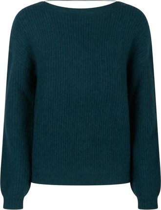 Patrizia Pepe Femme, Pulls, Vert, Taille: 40 FR Pull &agrave; dos en V