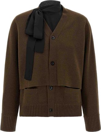 sacai Cardigan - Marron