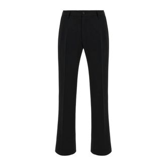 Dolce & Gabbana Homme, Pantalons, Noir, Taille: L Pantalon &Eacute;vas&eacute; en Laine