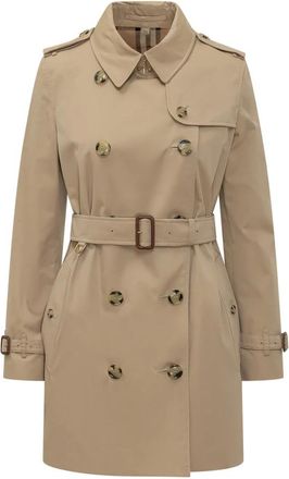 Burberry Femme, Manteaux, Jaune, Taille: 38 FR Kensington Trench Coat
