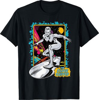 MARVEL Fantastic Four: First Steps Silver Surfer Retro Comic T-Shirt