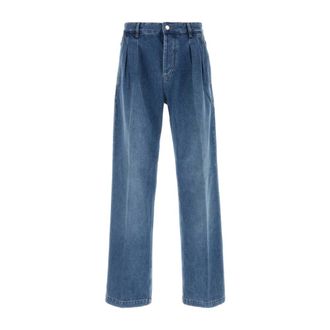 Marine Serre Homme, Jeans, Bleu, Taille: XL Moon Laser Jeans droits