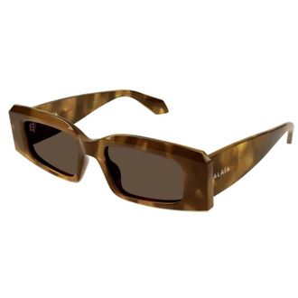 Alaia unisex, Accessoires, Brun, Taille: 53 MM Lunettes de soleil rectangulaires