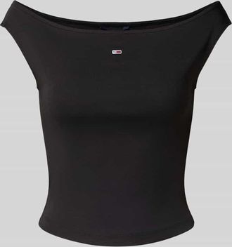 Tommy Jeans Slim Fit Top aus Baumwoll-Mix