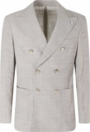 L.B.M. 1911 L.b.m. 1911, Homme, Vestes, Beige, Taille: M Veste Effet Ratier