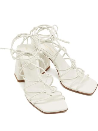 Gianvito Rossi Minas Sandalen - Wei&szlig;
