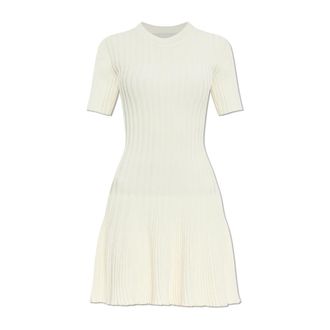 Ami Knit Mini Godet Dress - - Dresses - Damen - Beige - L