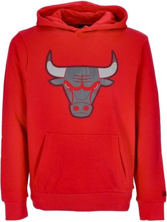 New Era Chicago Bulls Logo Hoodie Rot/Schwarz - - Sweatshirts & Hoodies - Herren - Rot - XL