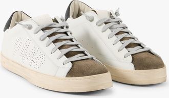 P448 Baskets &agrave; d&eacute;tails daim