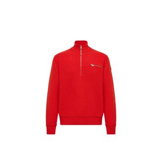Moncler Moncler Wool & Cashmere Blend Polo Neck Jumper, Men, Red, Size: 3xl