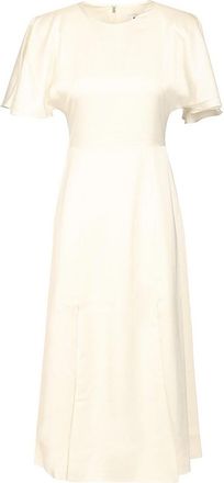 Rotate Robe Au Genou - Blanc