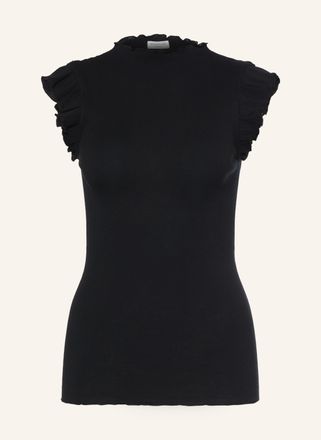 Rosemunde Top Bernadine Mit Volants schwarz