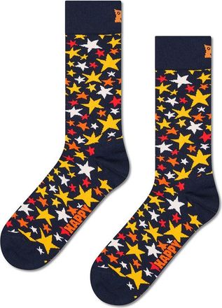 Happy Socks Christmas Star Sock blau Weihnachtssocke (DE/NL/SE/PL, Numerisch, 36, 40, Regular, Regular, navy)