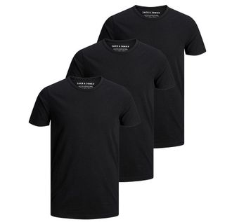 Jack & Jones T-Shirt Herren Basic T-Shirt 3er Pack Rundhals O-Neck Regular Baumwolle Lycra